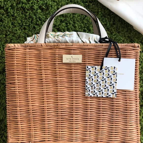 kate spade | Bags | Kate Spade New York Street Sam Straw Satchel | Poshmark